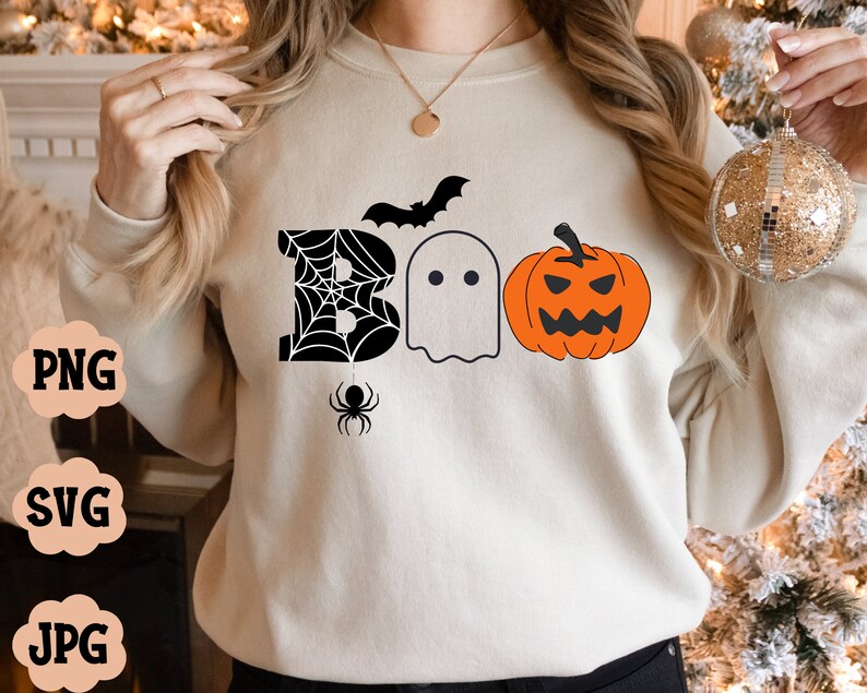 Boo SVG Halloween SVG Ghost SVG Spooky Svg Pumpkin Svg - Etsy