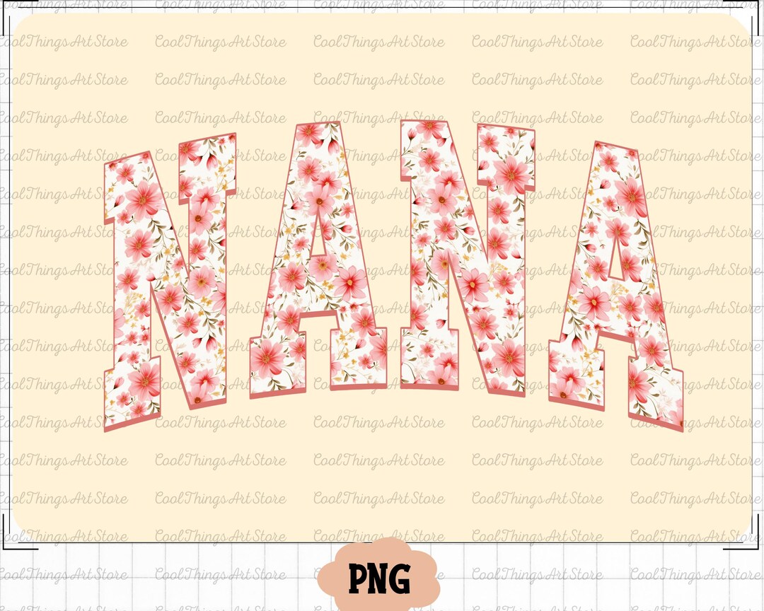 Pink Floral Nana Png, Nana Flower Png, Nana Flower Png, Nana Floral, Nana Groovy Png, Nana ...