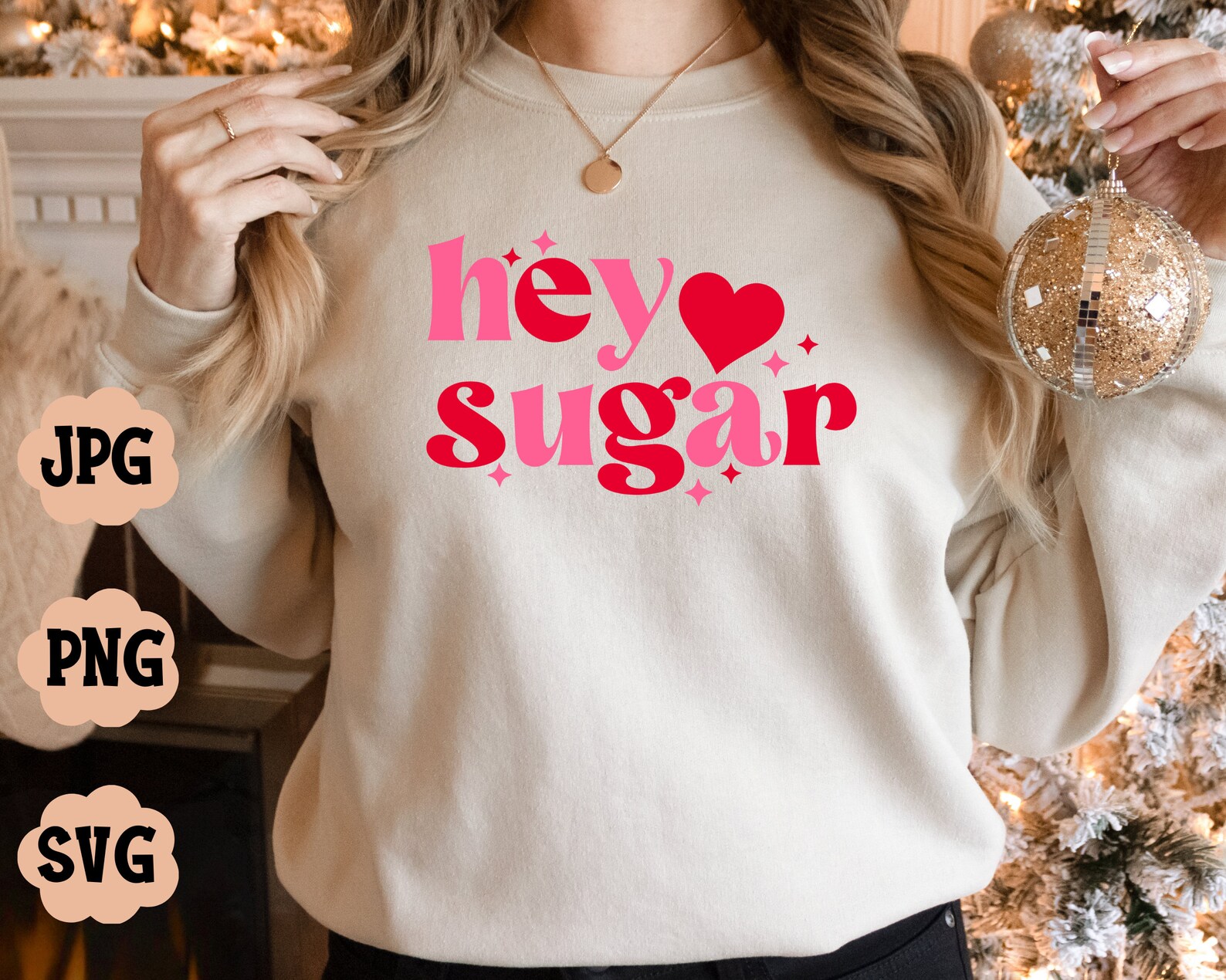 Hey Sugar Retro Svg, Hey Sugar Retro Png Valentine's Day, Valentine ...