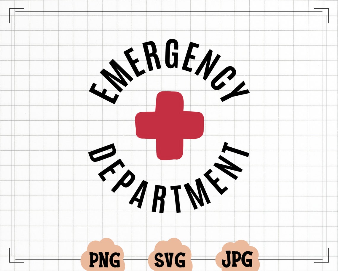 Emergency Department Svg Digital Downloads Medical Career - Etsy
