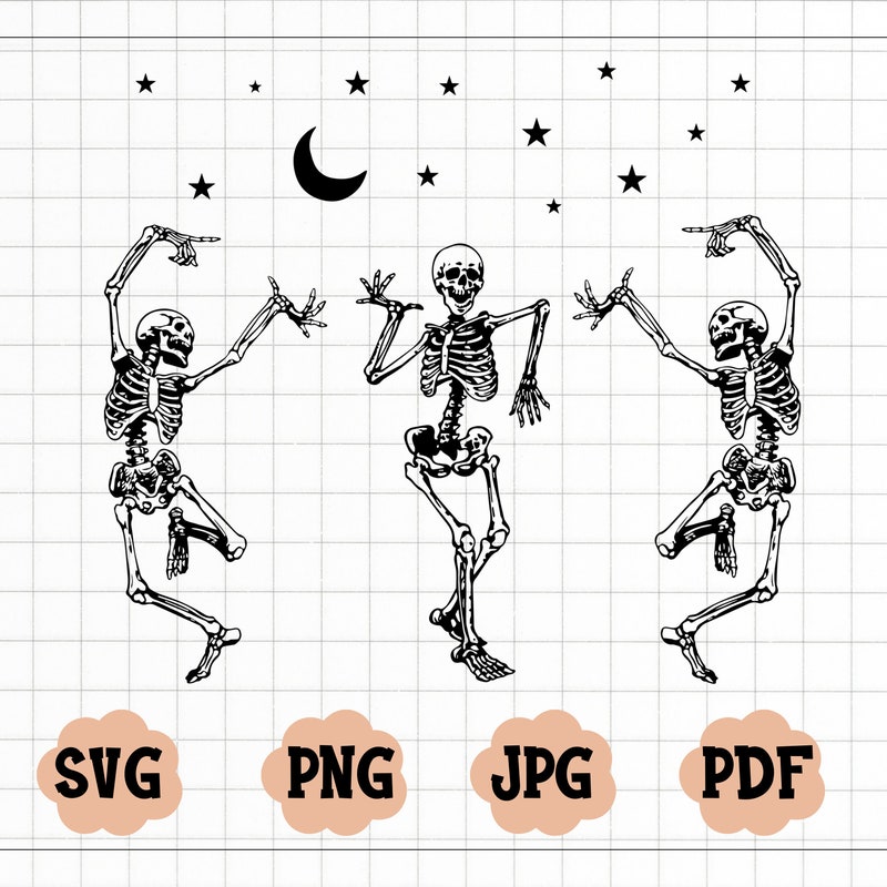 Skeleton Svg File - Etsy