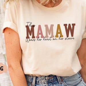 This Mamaw Wears Her Heart on Her Sleeve SVG Custom Mama, Kids Names ...