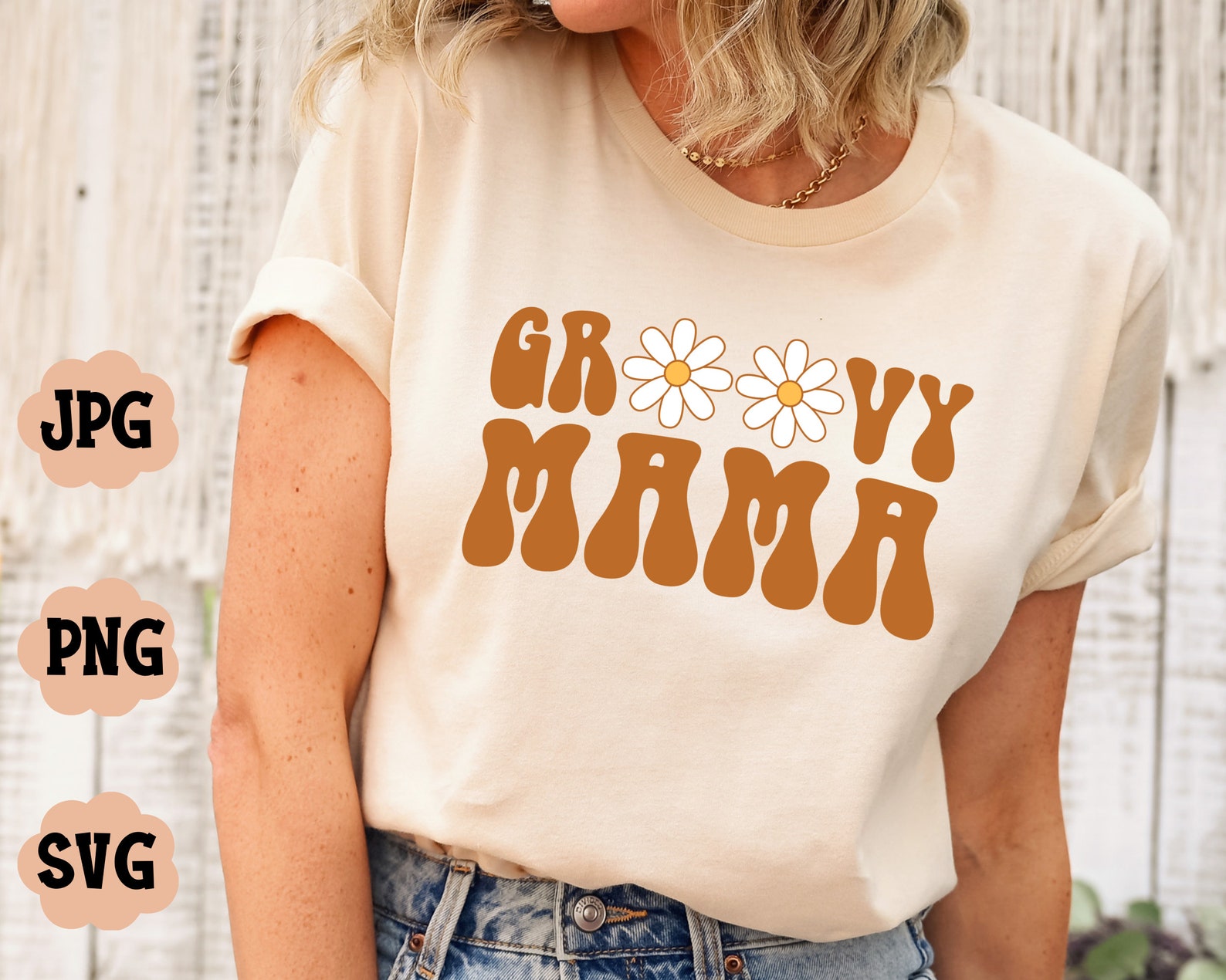 Groovy Mama Png, Groovy Mama Shirt, Matching Mommy and Me Shirt, Hippie Png, Hippie, Flower ...
