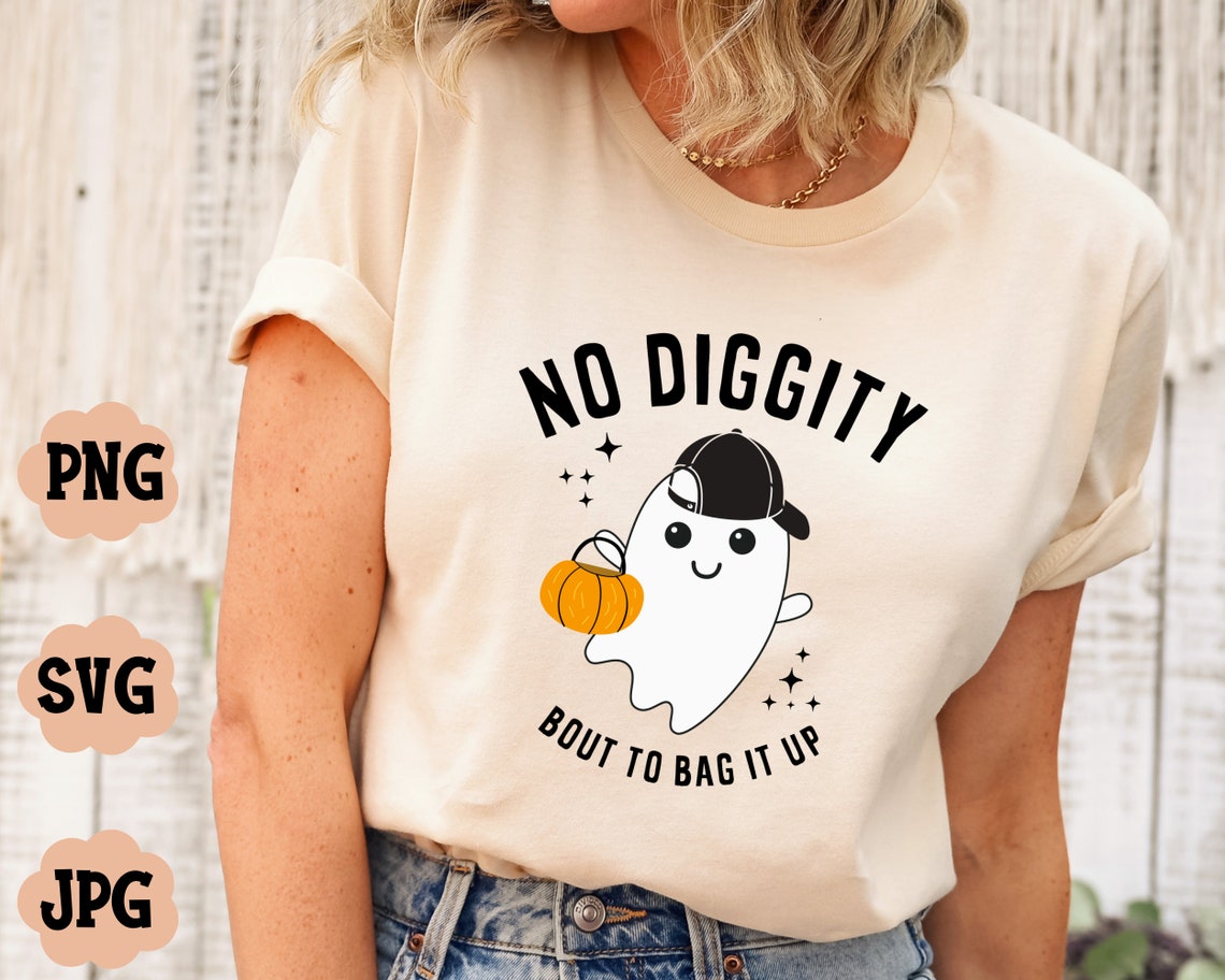 No Diggity Bout to Bag It up SVG Boy Ghost Svg Boy Halloween - Etsy