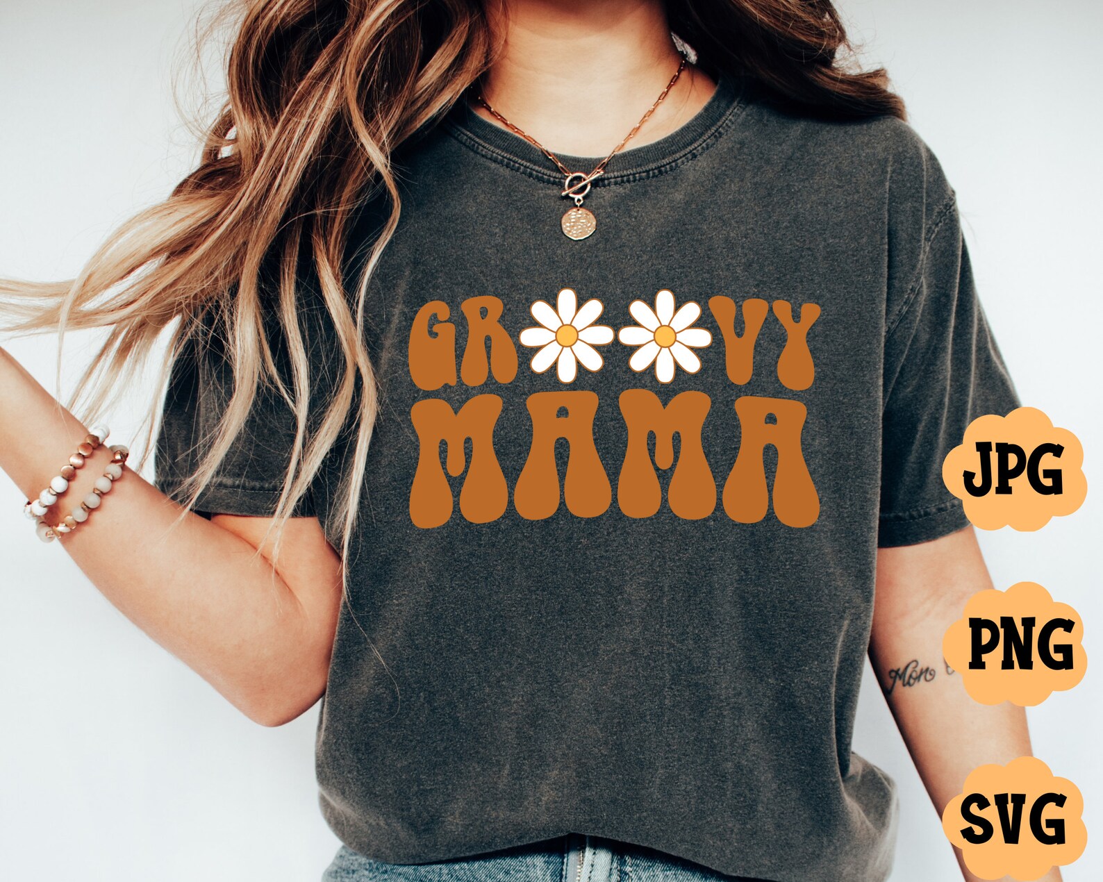 Groovy Mama Png, Groovy Mama Shirt, Matching Mommy and Me Shirt, Hippie Png, Hippie, Flower ...
