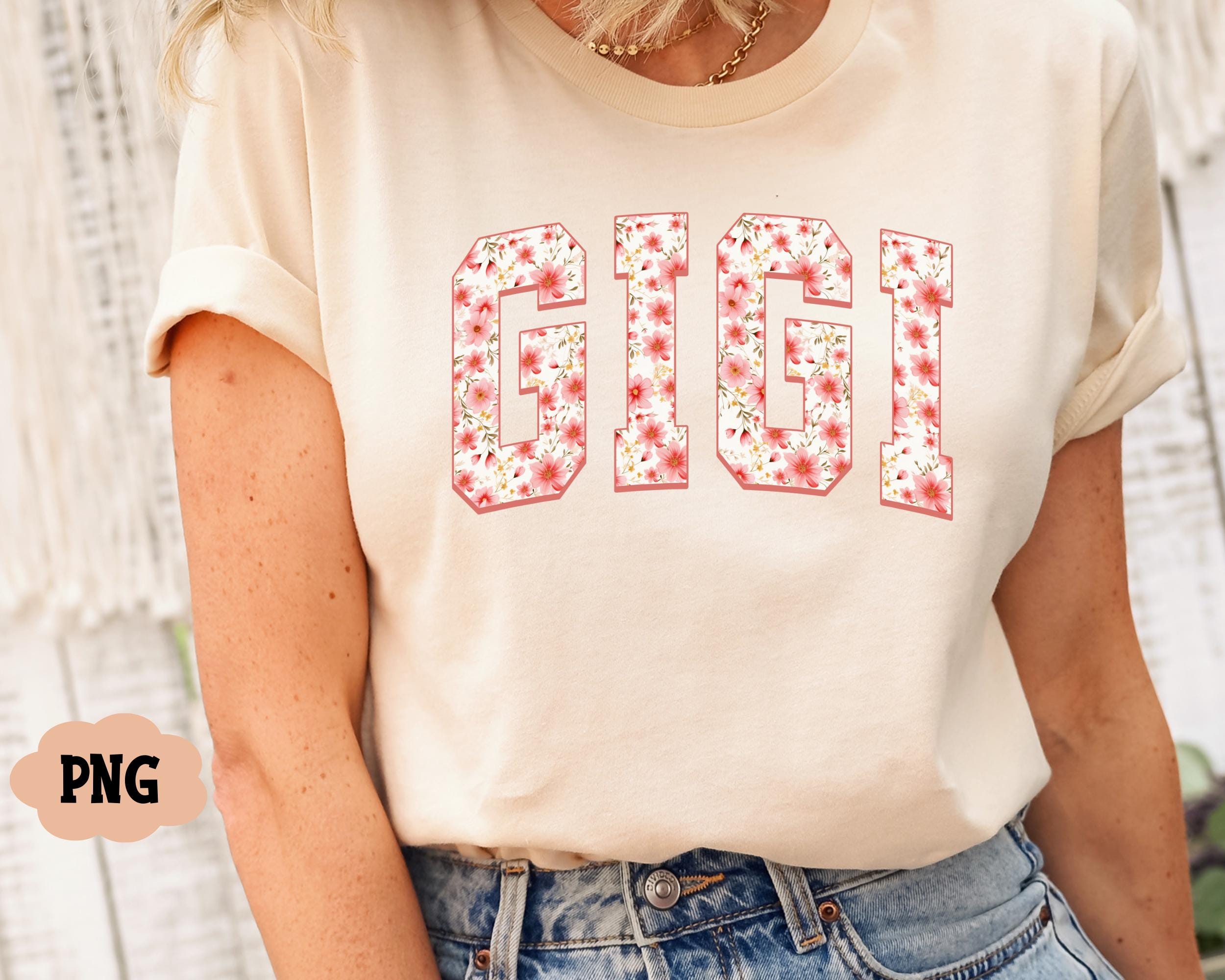 Pink Floral Gigi Png, Gigi Flower Png, Gigi Flower Png, Gigi Floral ...