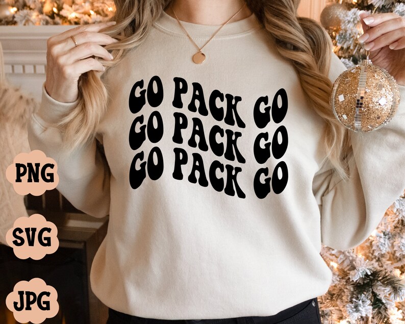 Go Pack Go SVG, Go Pack Go Png, Go Pack Cricut Svg, Go Pack Wavy Svg ...
