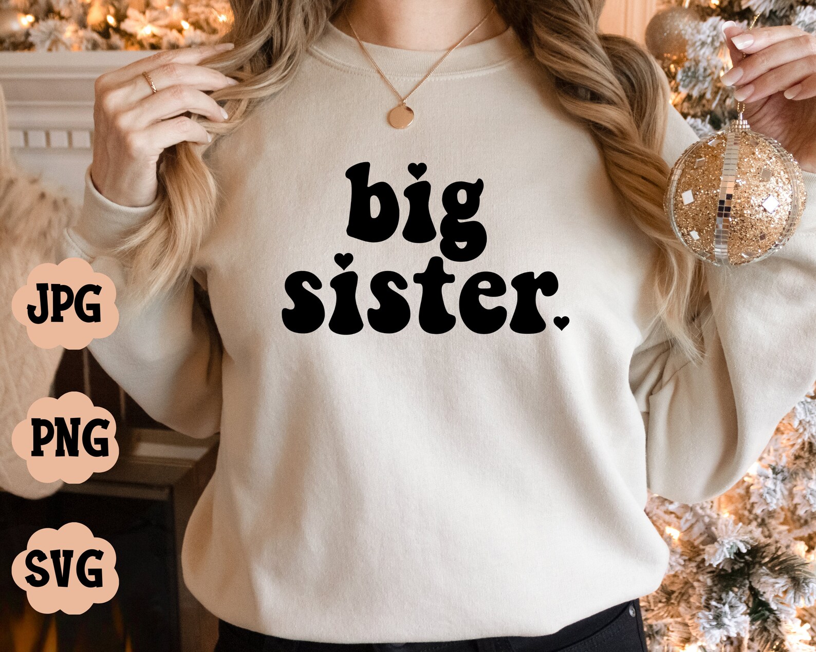 Big Sister SVG, Sister T-shirt Design, Sister Life PNG, Digital ...