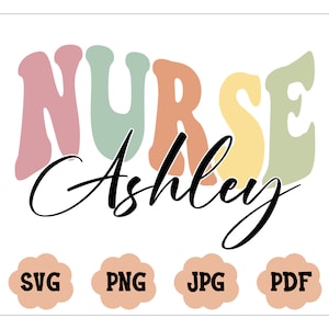 Custom Nurse Design SVG PNG Cut File, Nurse Svg, Custom Text Svg, Nurse ...