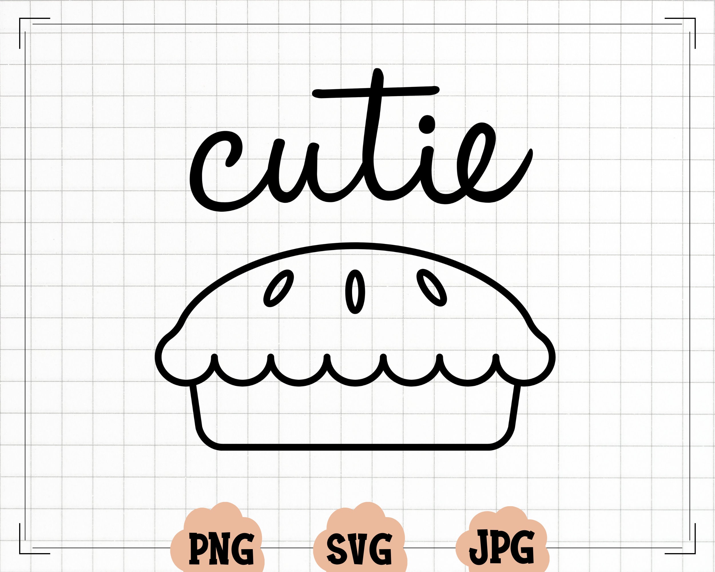 Cutie Pie Svg, Fall Babe Onesie Svg, Thanksgiving Svg EPS Png, Baby ...