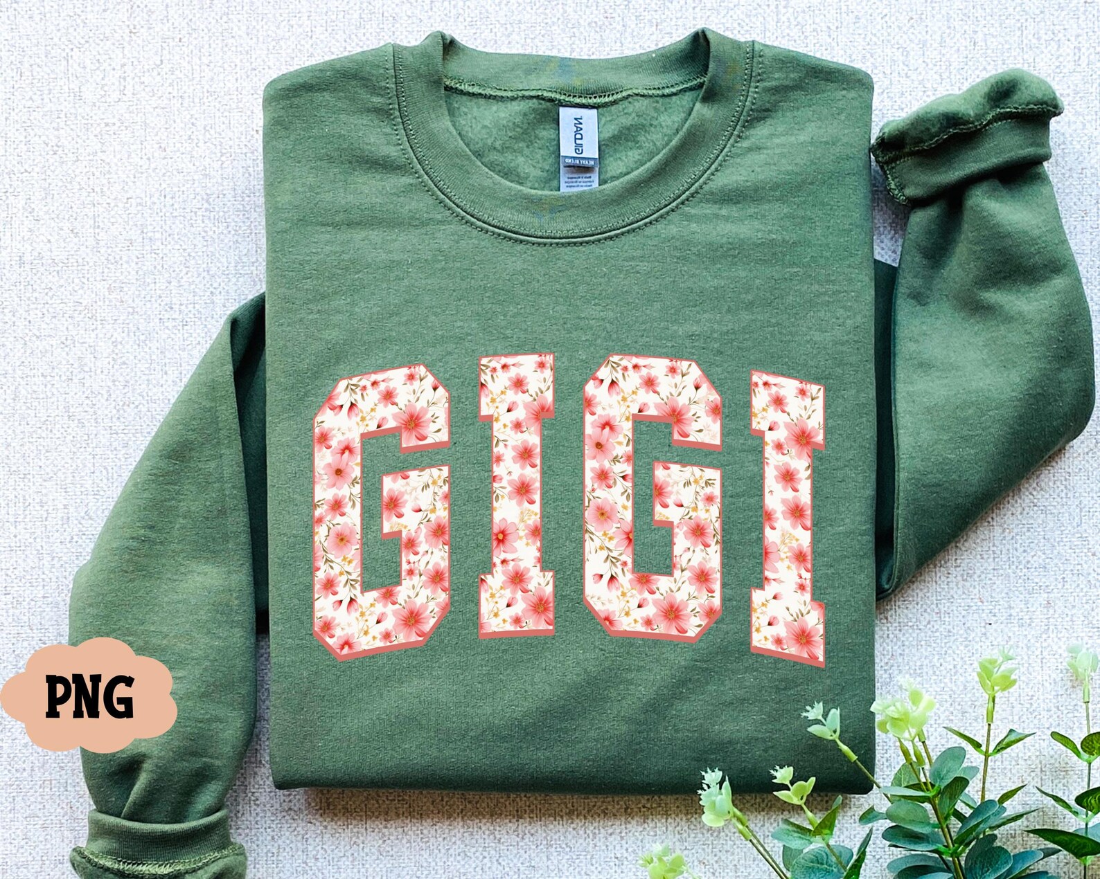 Pink Floral Gigi Png, Gigi Flower Png, Gigi Flower Png, Gigi Floral ...