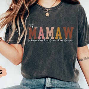 This Mamaw Wears Her Heart on Her Sleeve SVG Custom Mama, Kids Names ...