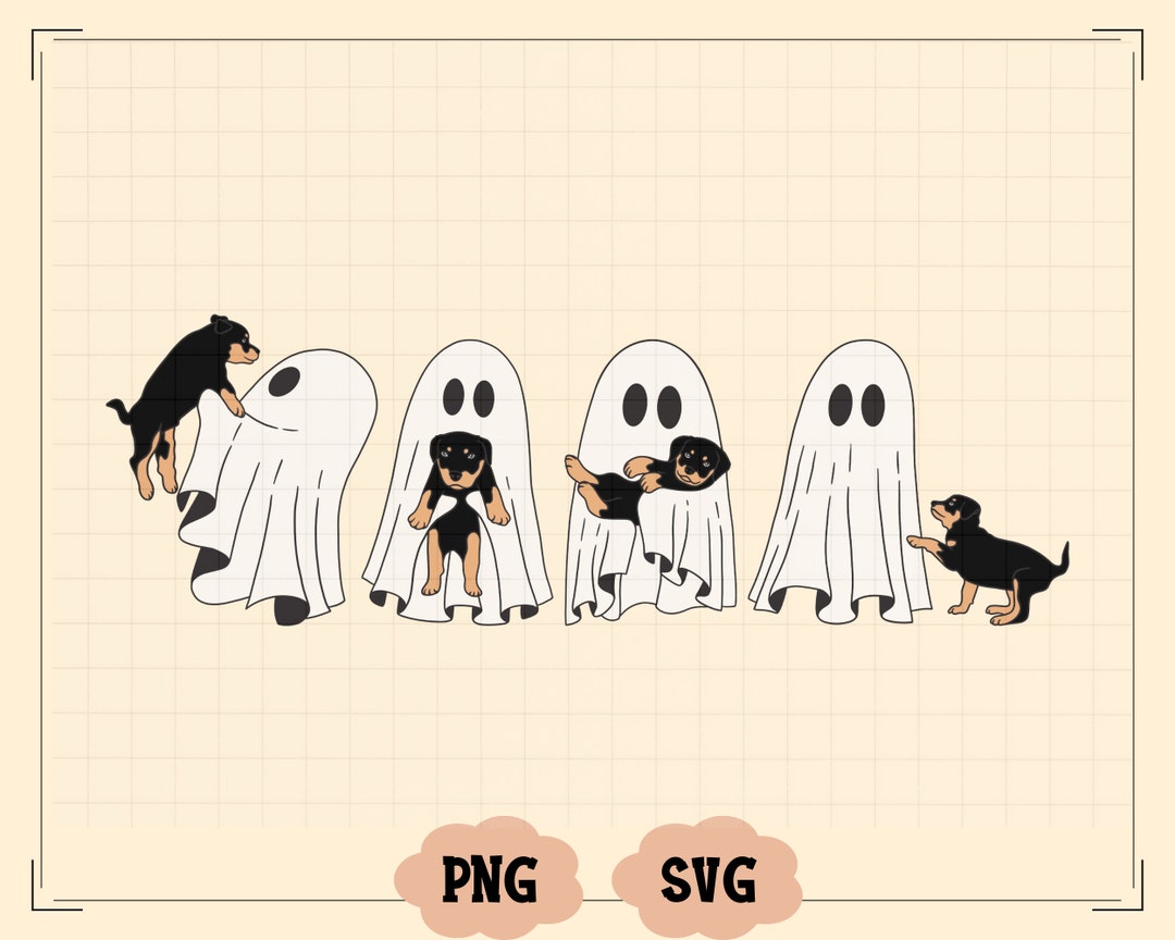 Сute Ghost Dogs SVG, Ghost Dogs PNG, Boo Svg, Halloween Svg, Ghost Dogs ...