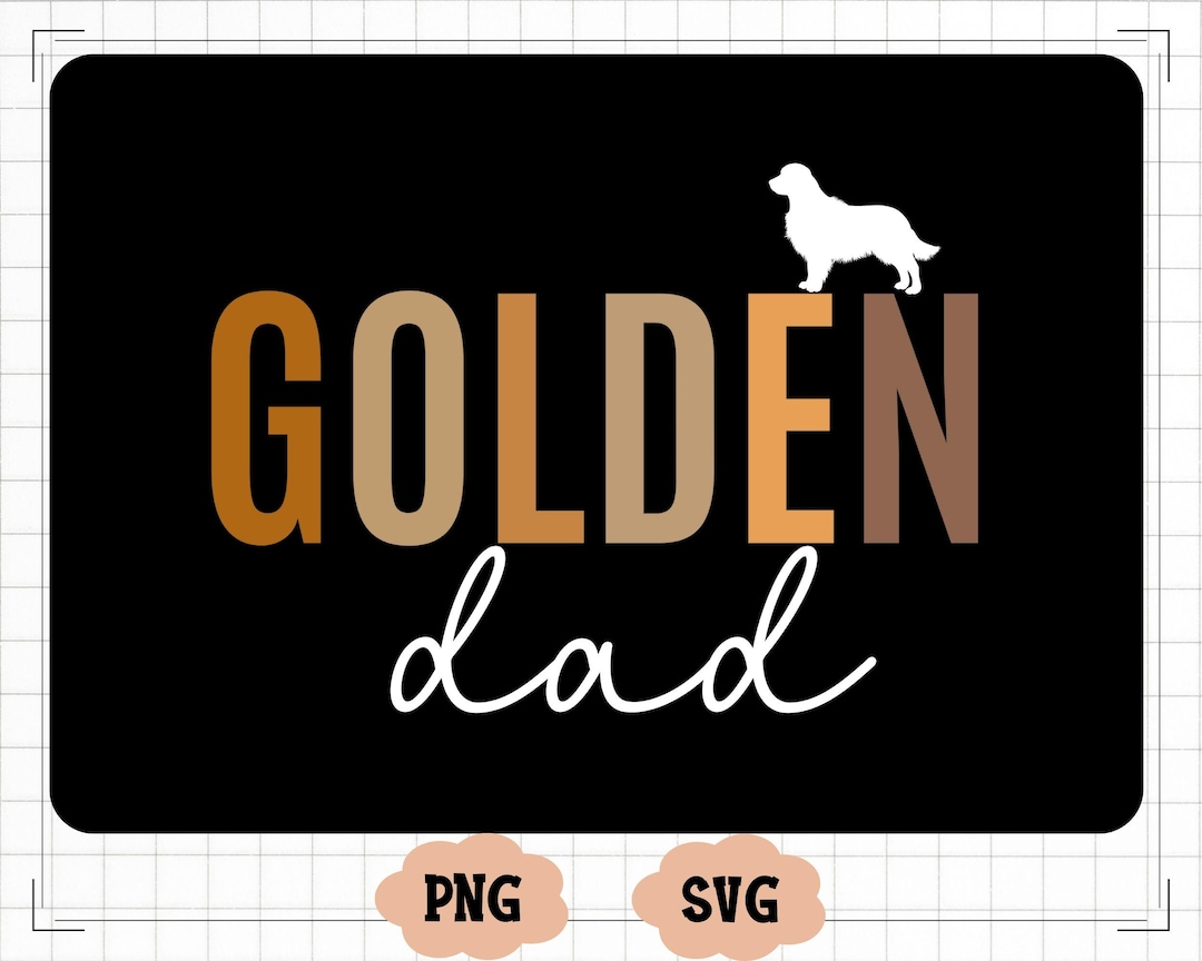Golden Dad SVG, Golden Dad Png, Dog Dad Svg, Golden Doodle Dad Svg ...