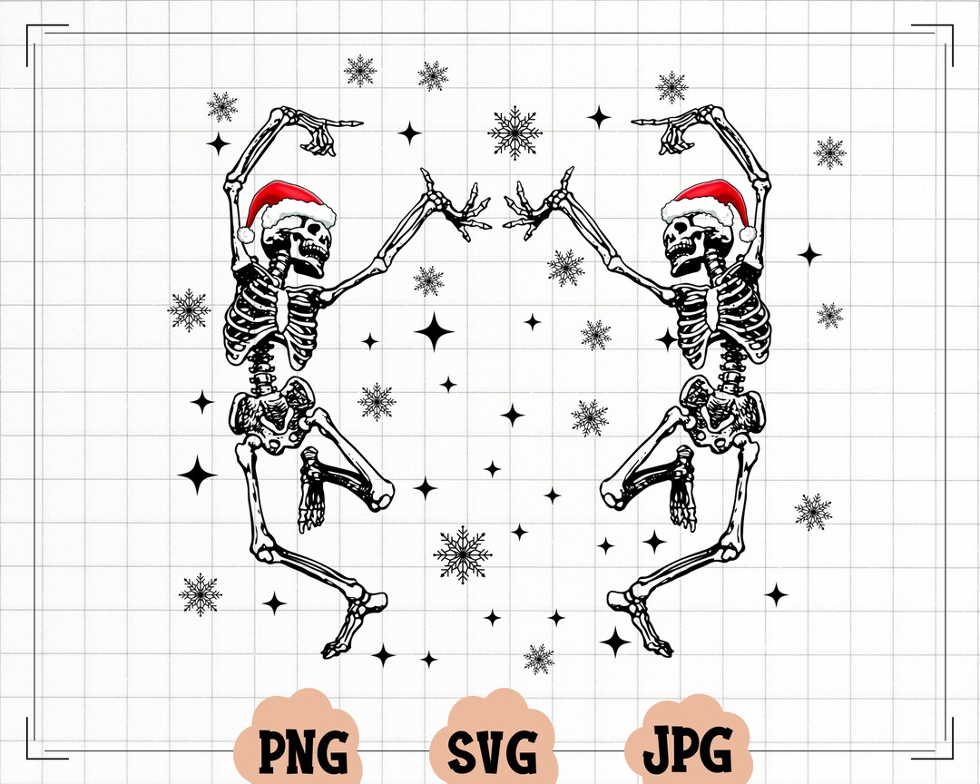 Christmas Skeleton SVG PNG, Skeleton Dancing Svg, Christmas Shirt Svg ...