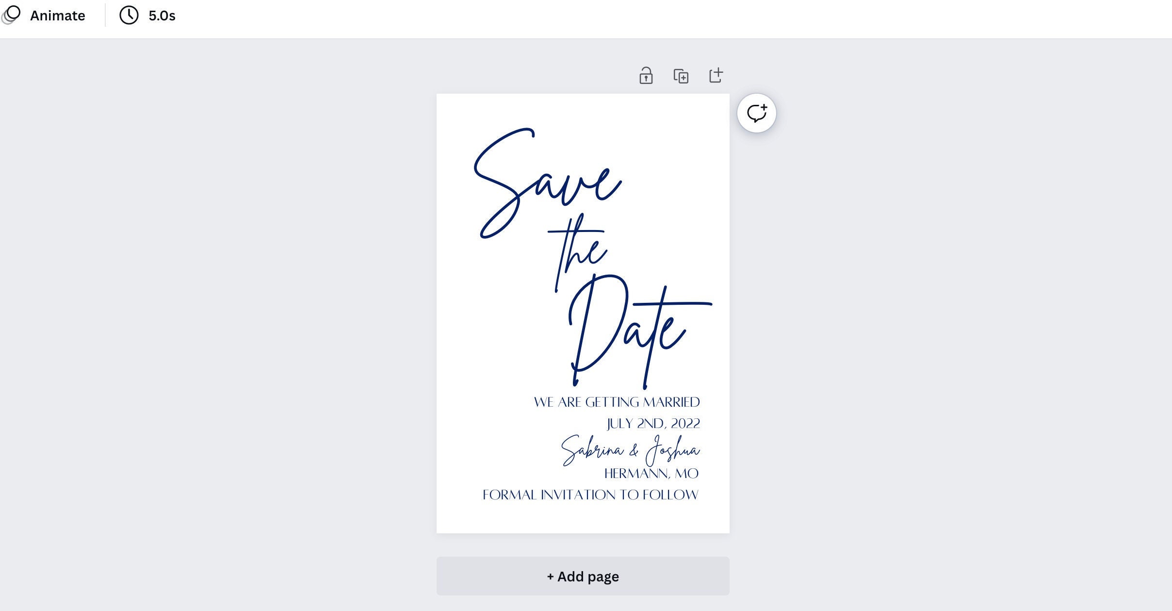 Editable Canva Template Save the Date - Etsy