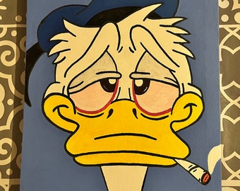 Donald Duck Smoking Weed