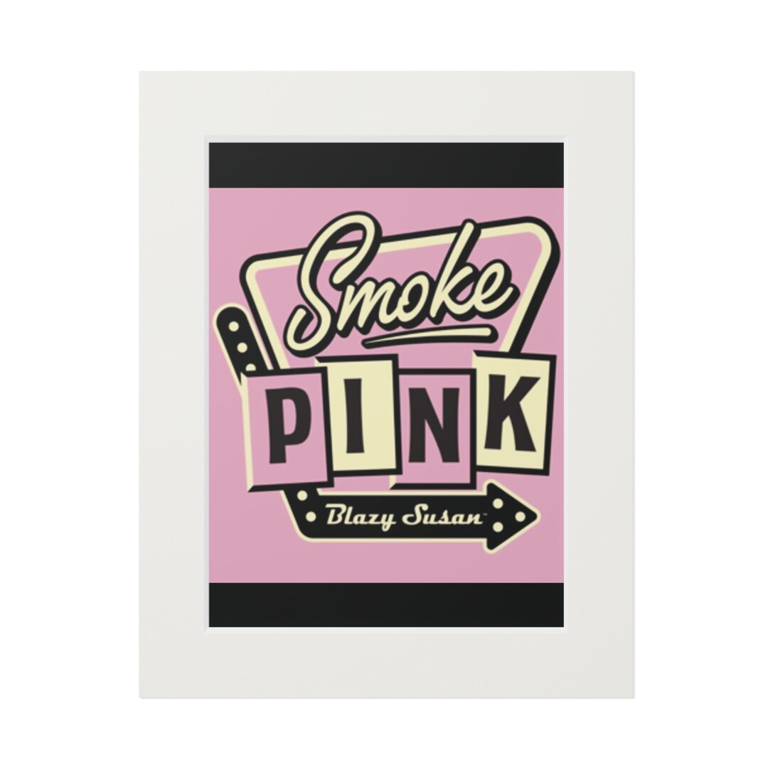 Blazy Susan Smoke Pink Fine Art Prints passepartout Paper Frame - Etsy