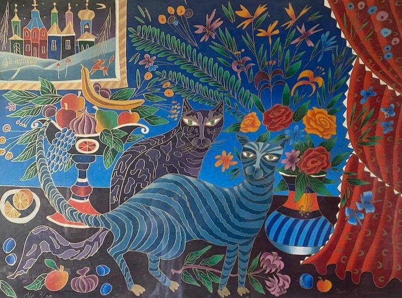 Rare 1980s Serigraph by Yuri Gorbachov - Etsy