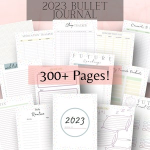 Printable 2023 Bullet Journal Bundle Digital Download Weekly/monthly ...