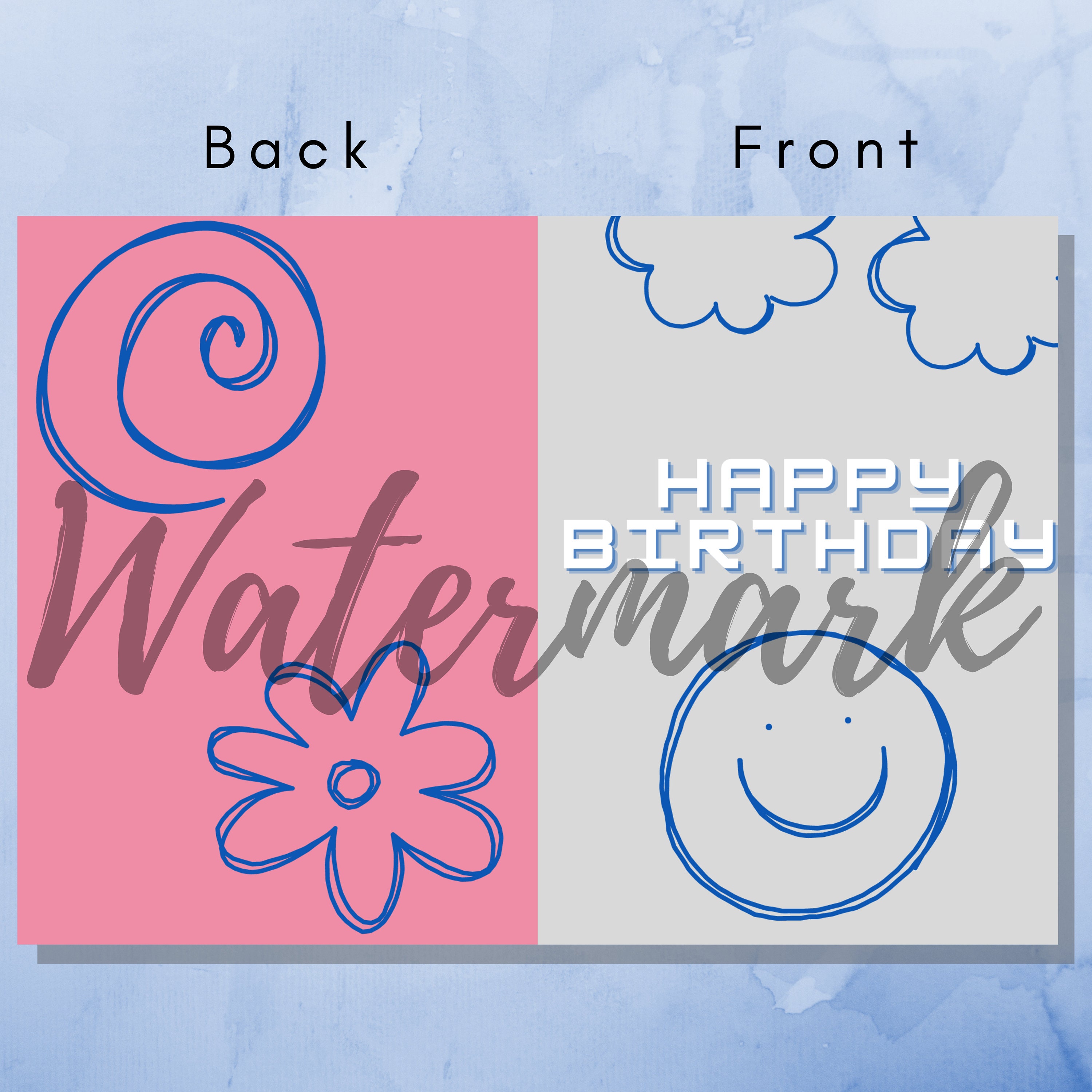 Happy Birthday Card | Shapes | Digital Download | Printable | 5x7 Card ...