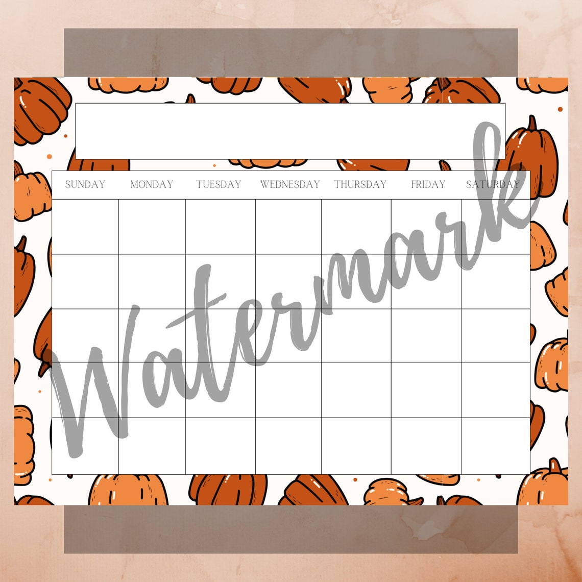 Fall Calendars NO DATES Printable Calendars / Trackers - Etsy