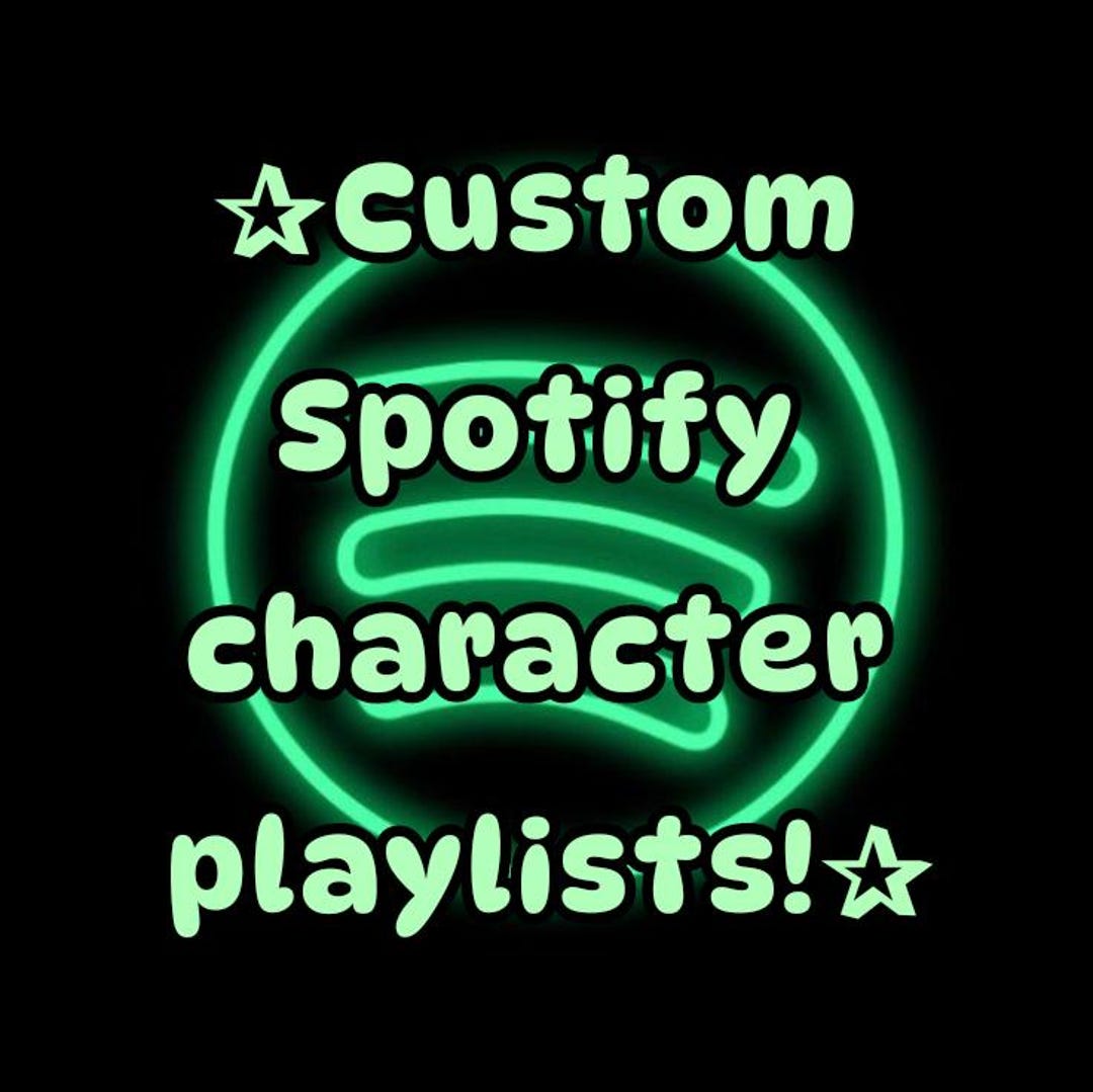 Custom Spotify Character Playlist Commissions! - Etsy
