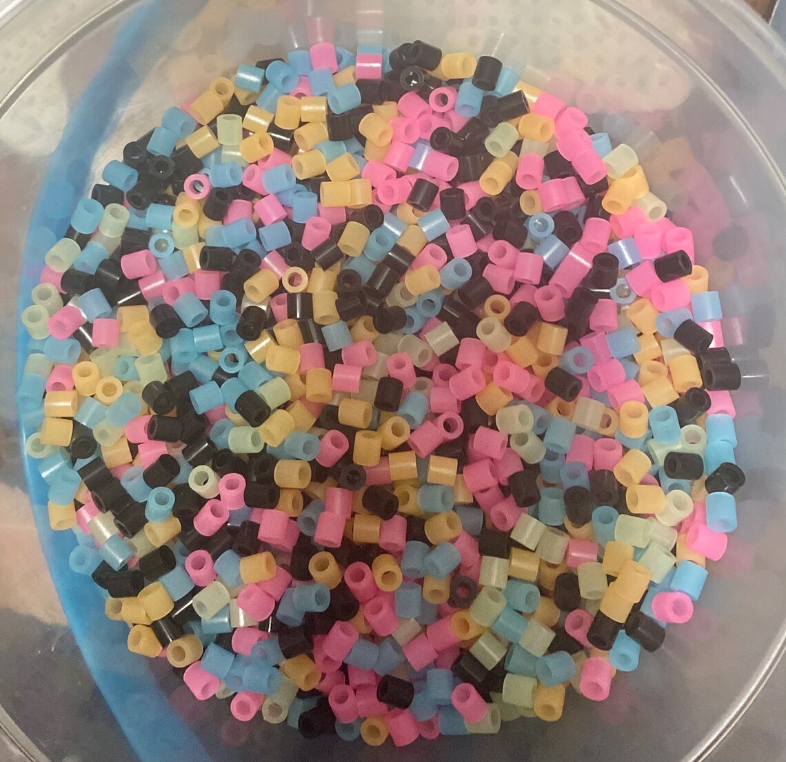 Lightning Bolt Glow in the Dark Perler Earrings - Etsy