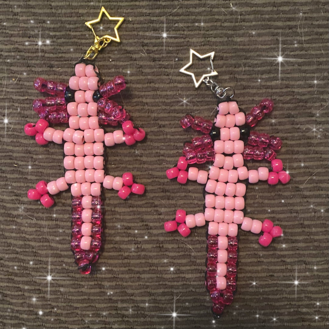 Kandi Axolotl Keychain - Etsy