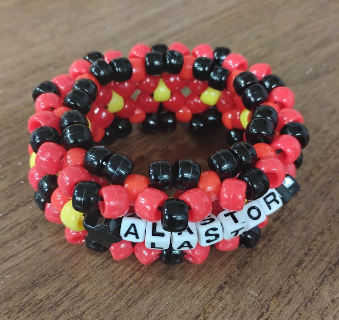 Alastor Hazbin Kandi Mini Rotator Cuff - Etsy