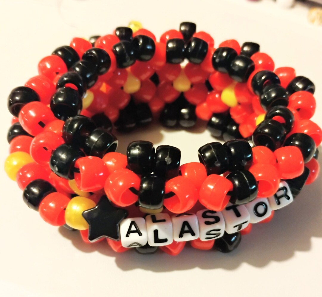 Alastor Hazbin Kandi Mini Rotator Cuff - Etsy