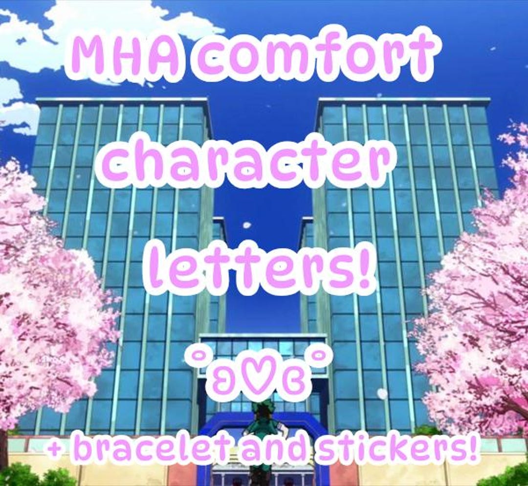 MHA Comfort Character Letters! - Etsy