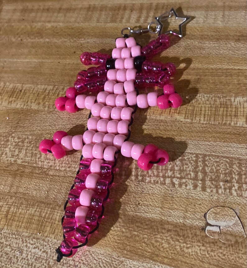 Kandi Axolotl Keychain - Etsy