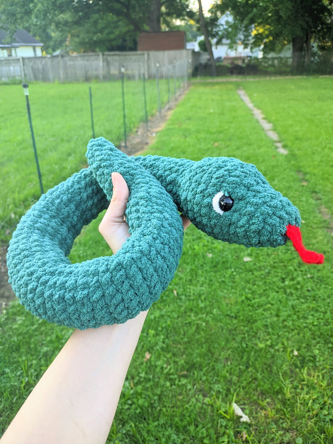 Crochet Green Snake - Etsy