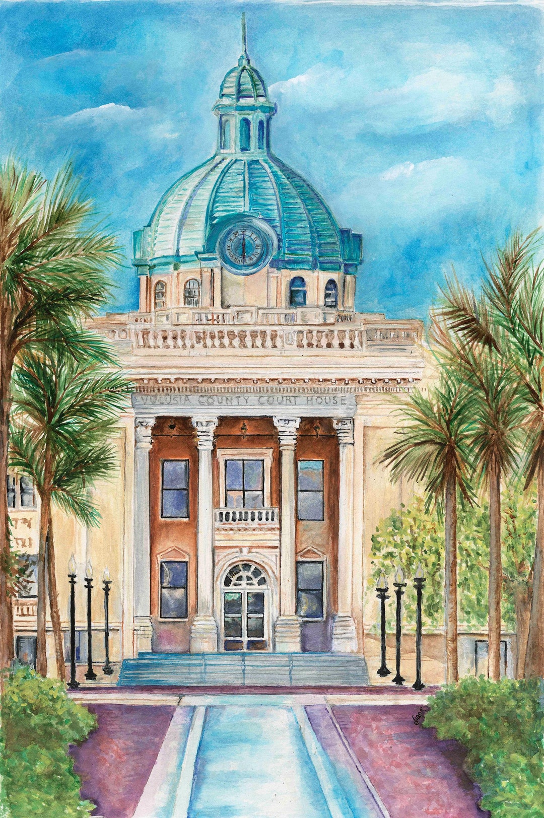 Historic Volusia County Courthouse, Deland, FL - Etsy