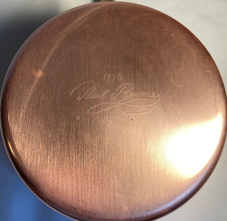 Vintage Copper Revere Ware 1 Quart Pot With Lid - Etsy