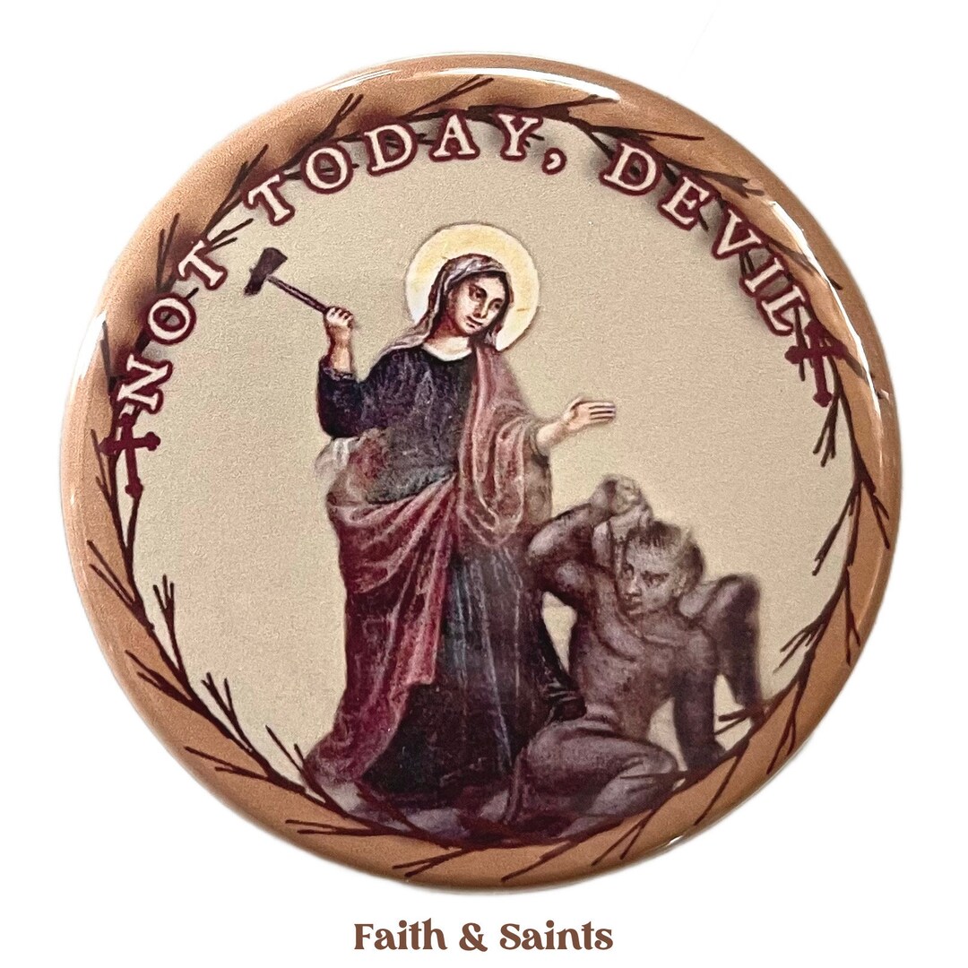 Not Today Devil Large Button - Etsy