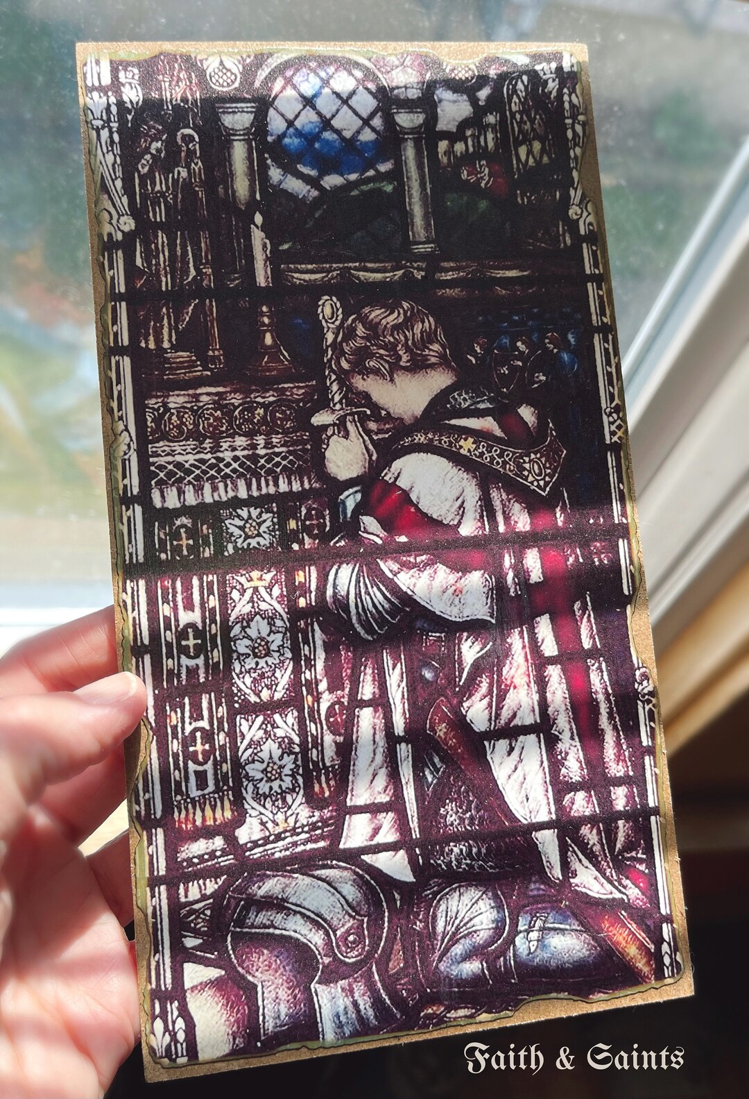 Knights Templar in Prayer Handmade Art Print on Masonite - Etsy