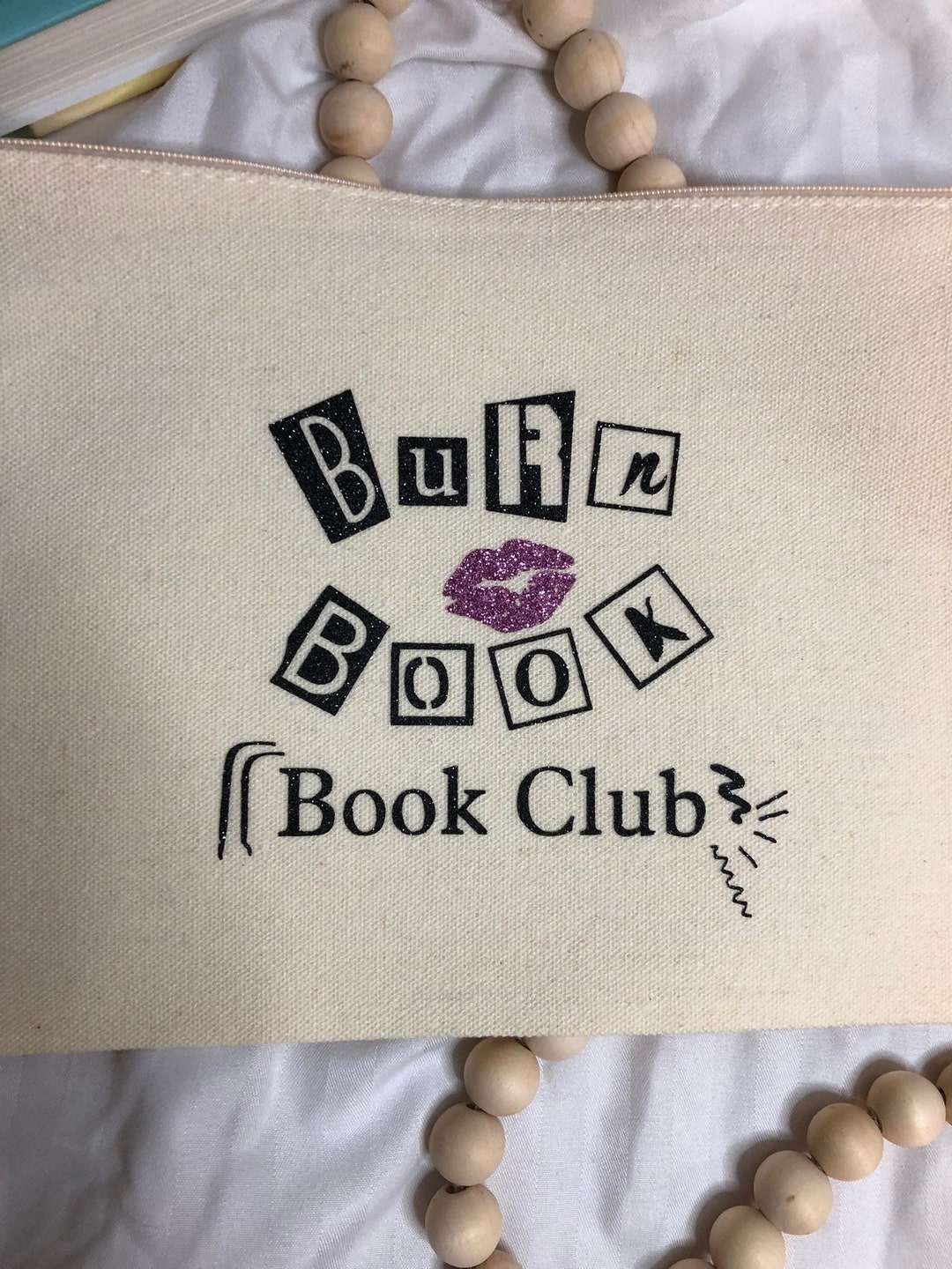 Burn Book Book Club Mean Girls Makeup Bag Pencil Bag on the Go ...