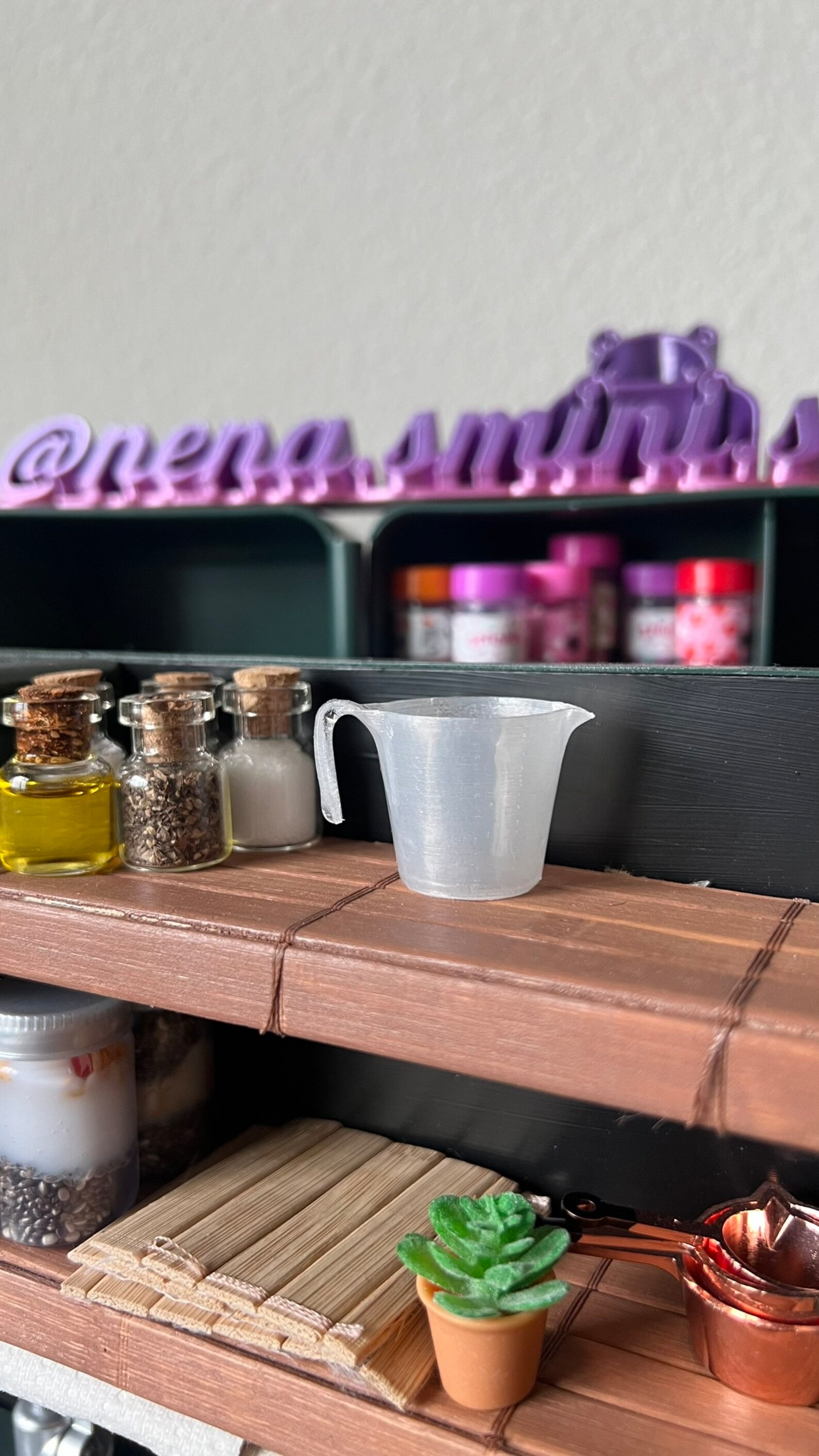 1:6 Scale Miniature MEASURING CUPS & SPOONS for Barbie Dollhouse and ...