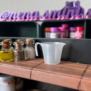 1:6 Scale Miniature MEASURING CUPS & SPOONS for Barbie Dollhouse and ...