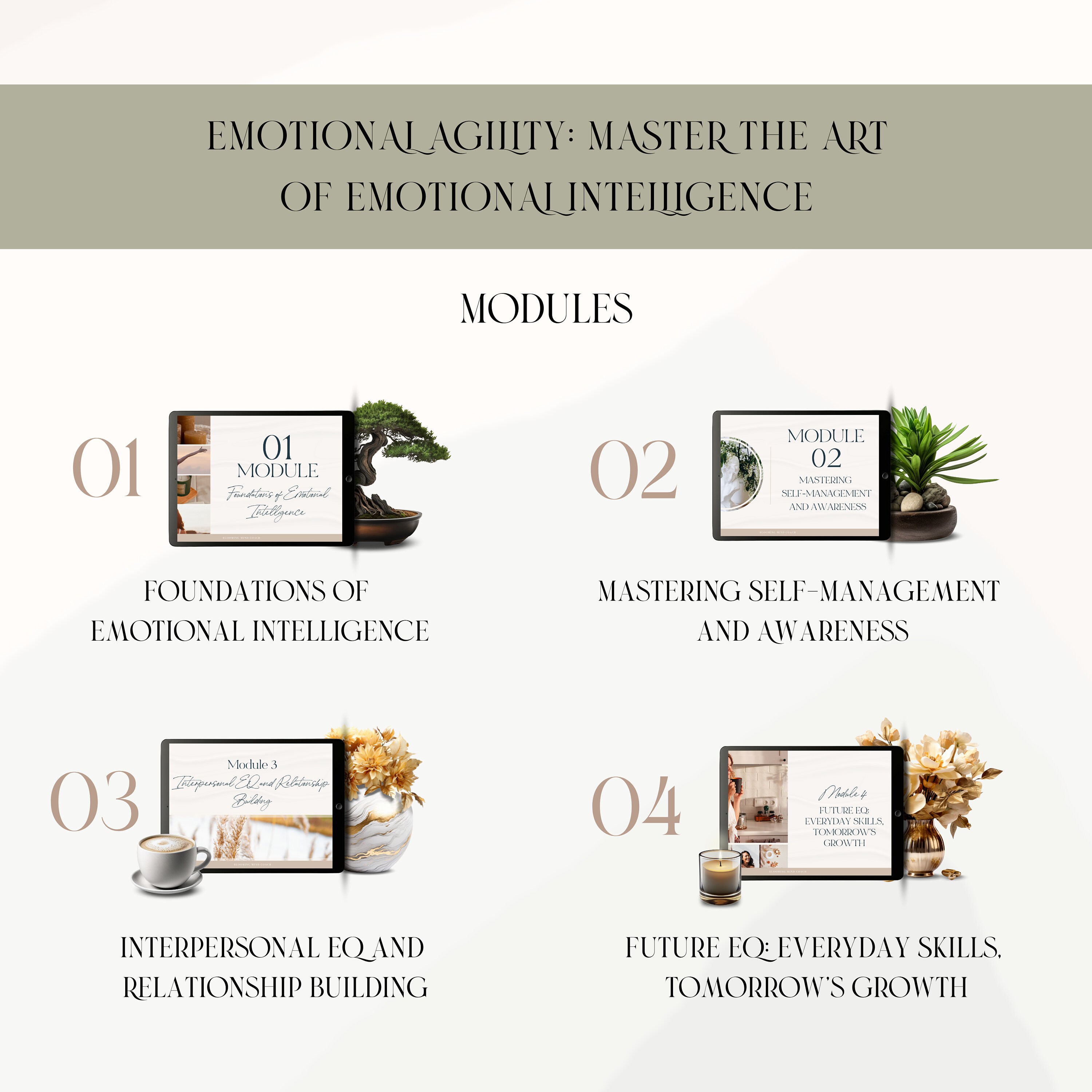 EMOTIONAL INTELLIGENCE Life Coach COURSE, Emotional Wellness, Mindset ...