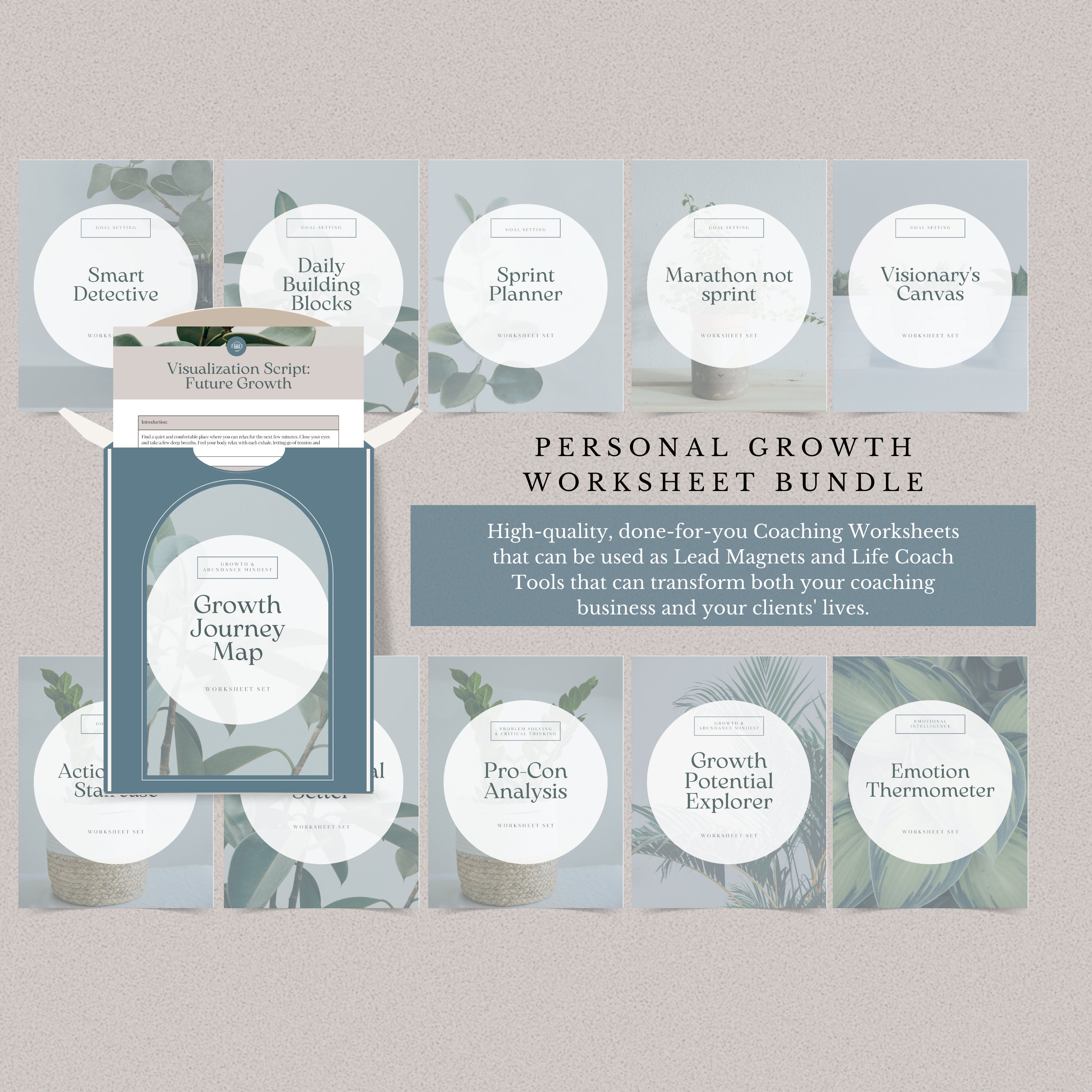 DONE-FOR-YOU Personal Growth Worksheet Bundle Emotional - Etsy