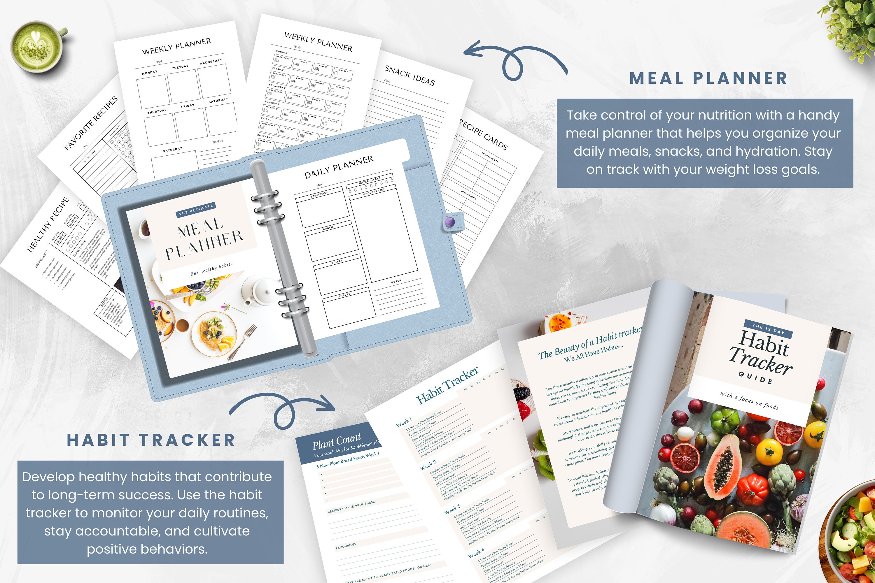 Weight Loss Goal Journal Printable and Editable, Pdf Weight Loss ...