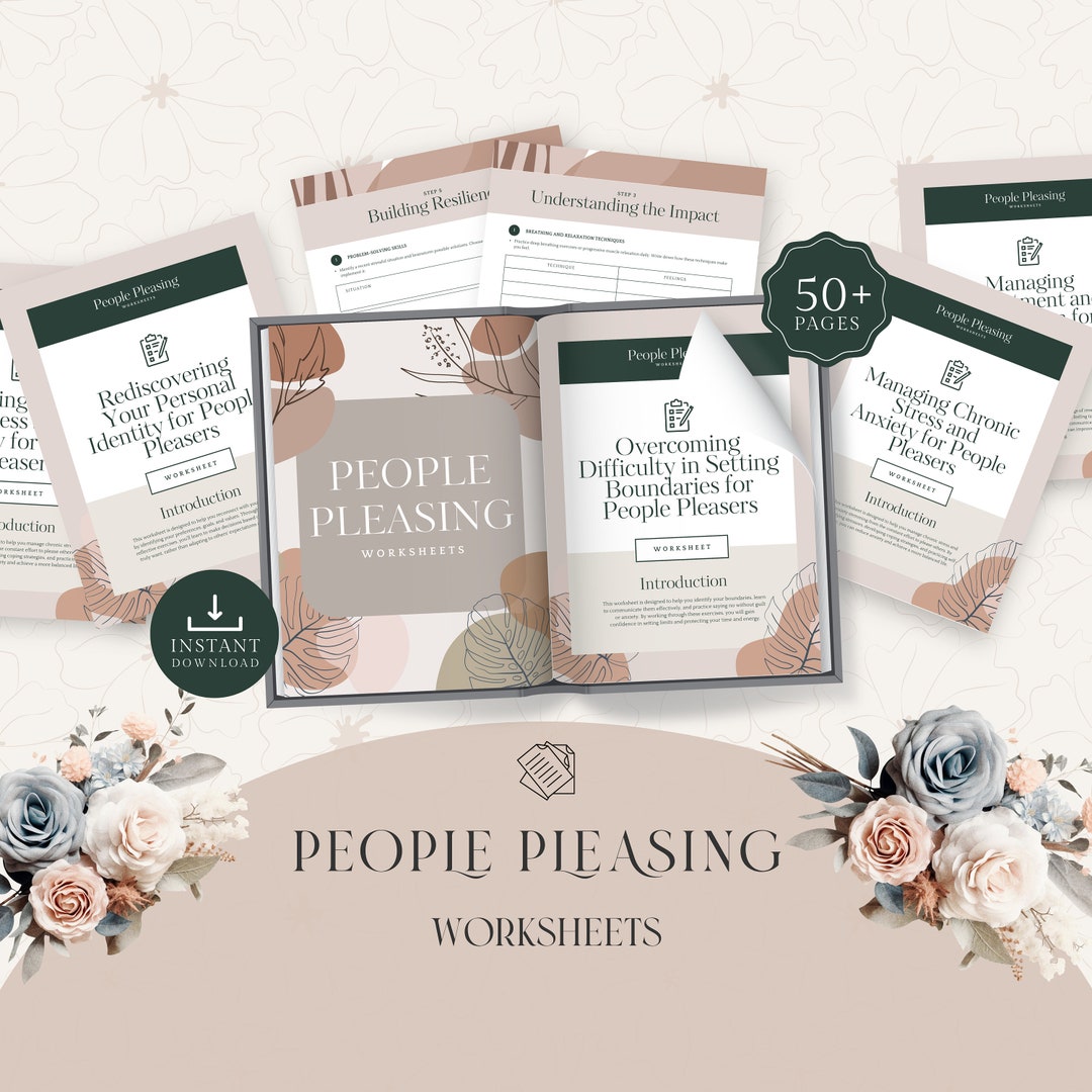 People Pleasing Worksheet Bundle, Self-esteem, Boundaries (canva ...