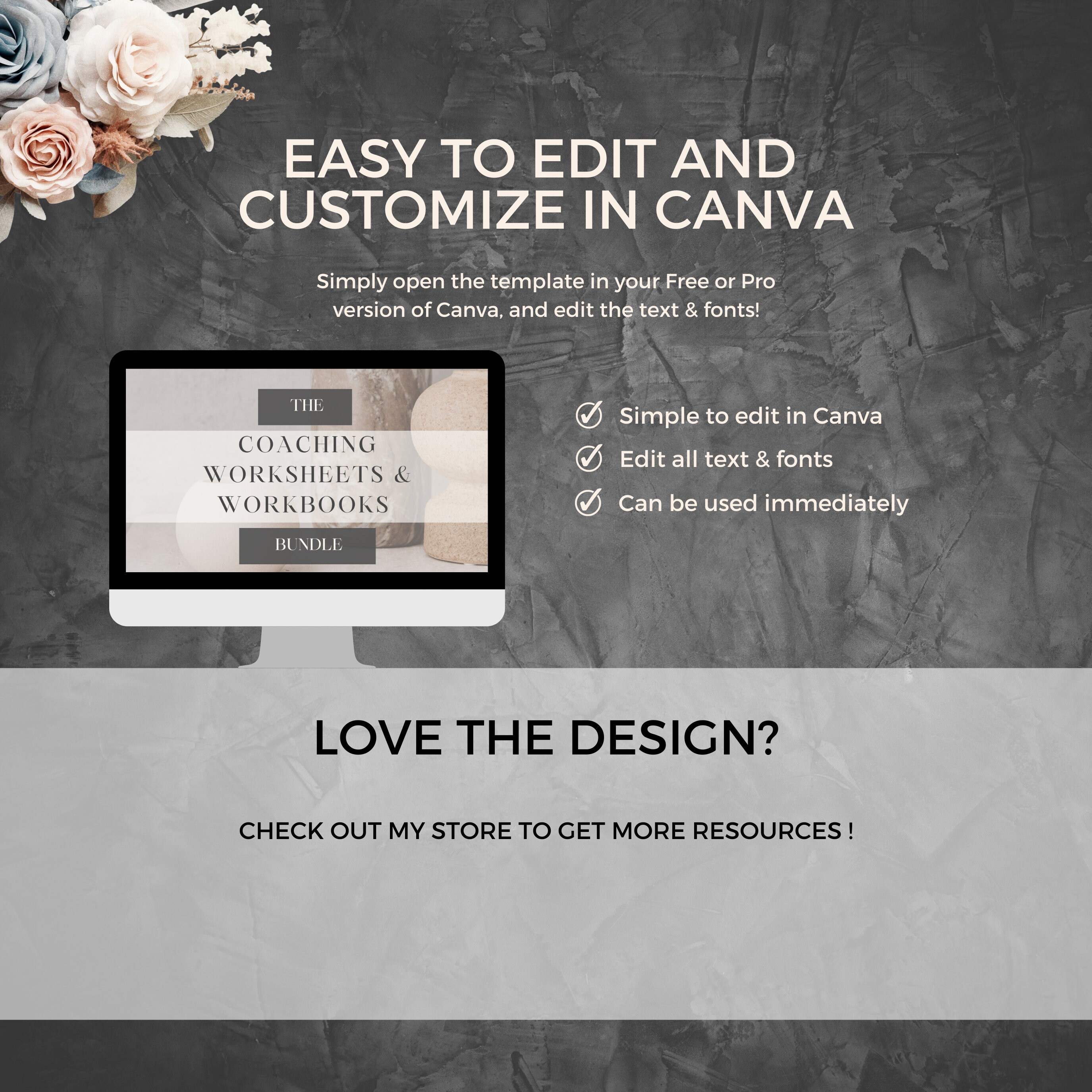 Pre-written Workbooks and Worksheets Canva Template Coaches, Lead ...