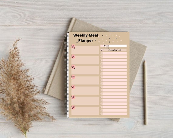 Meal Journal Meal Planner Printable Meal Planner digital - Etsy