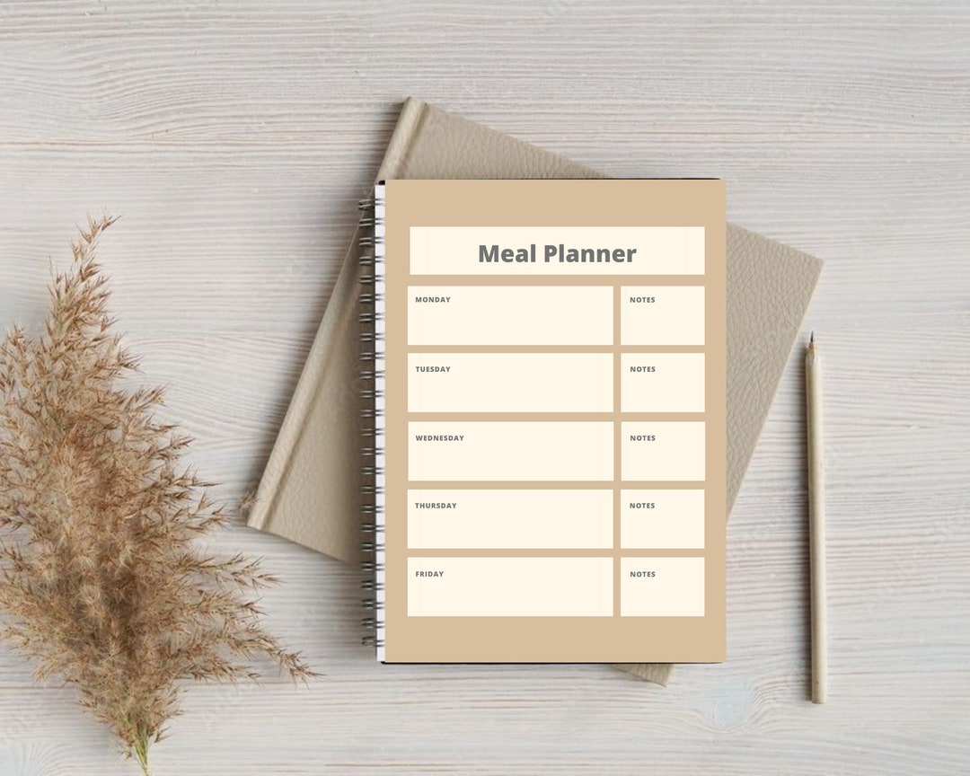 Minimalist Meal Planner, Meal Planner, Printable Meal Planner ,digital ...