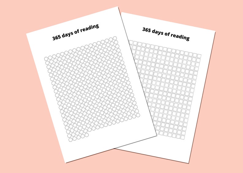 A4 Printable Reading Tracker, Daily Reading, 365 Days Reading Tracker ...