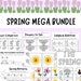 Spring Mega Bundle, Math Worksheets, Preschool Worksheets, Kindergarten ...